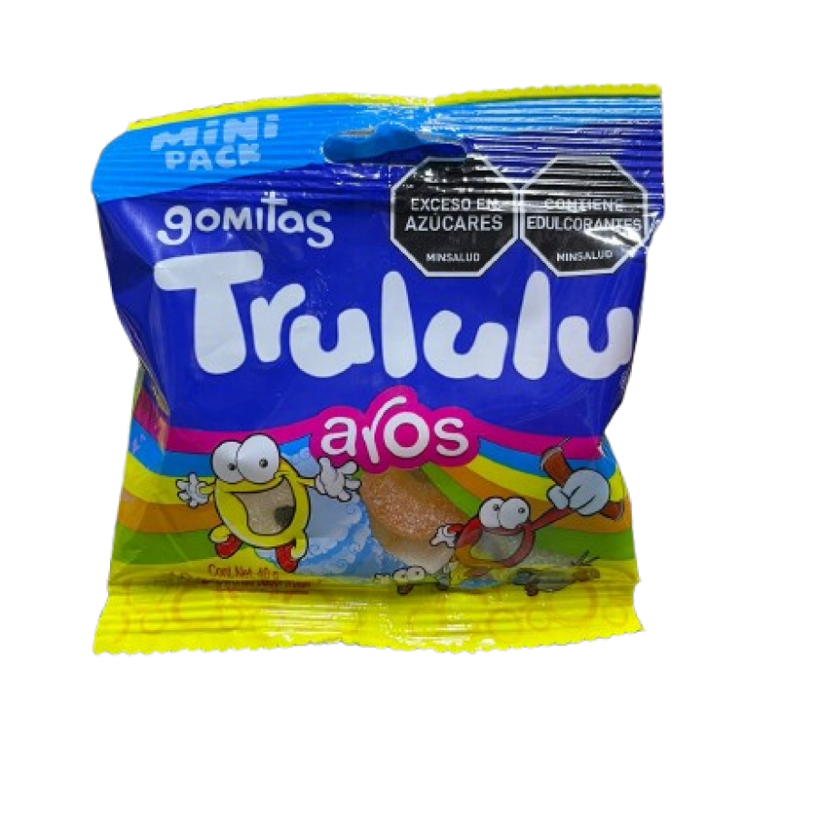 Gomitas Trululu Aros 40g - Gomitas Sabor Frutal - Sabor Artificial